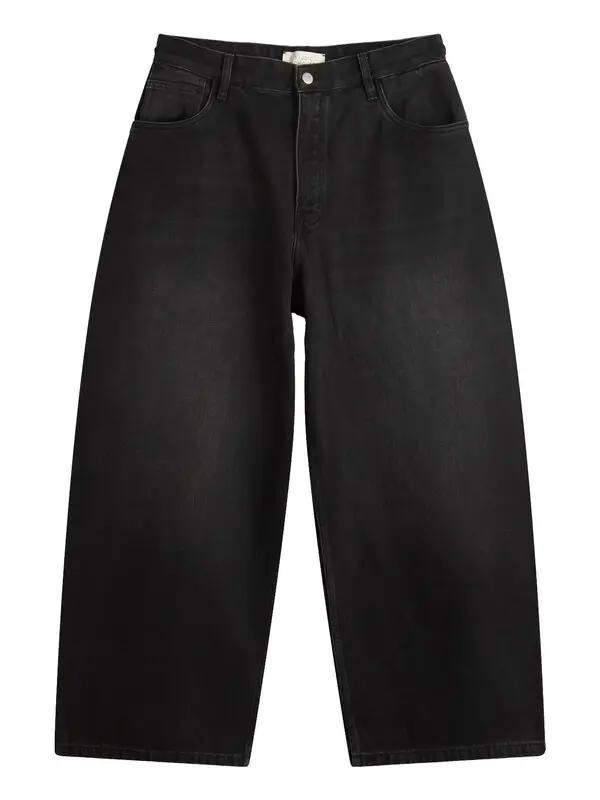 Studio Nicholson Paolo Loose Leg Volume Jeans - Washed Black