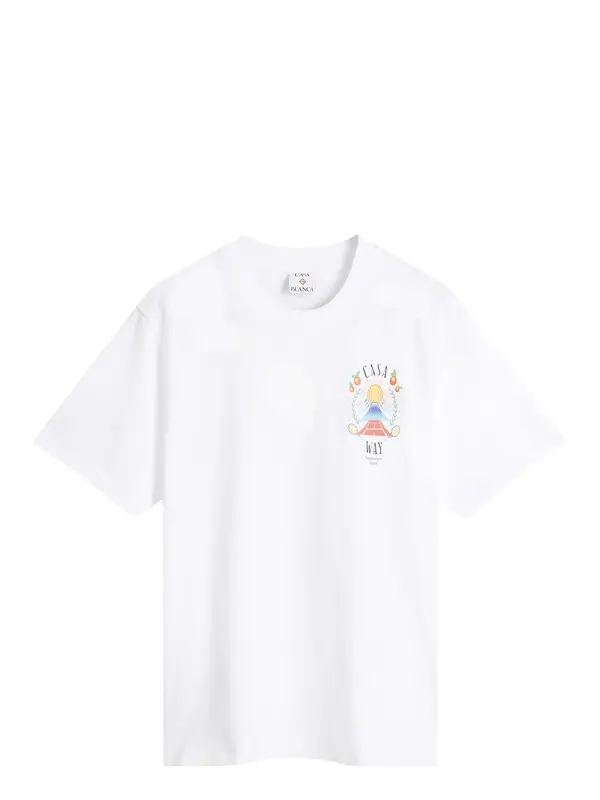 Casablanca Casa Way Mountain Printed T-shirt - White