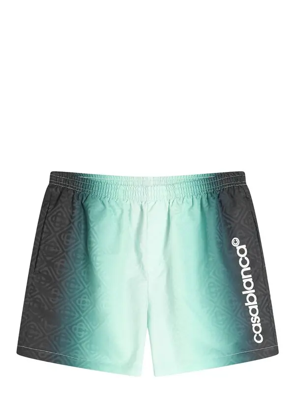 Casablanca Jacquard Printed Swim Shorts - Green