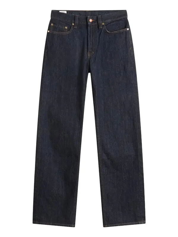 Casablanca Selvedge Embroidered Laurel Jeans - Indigo