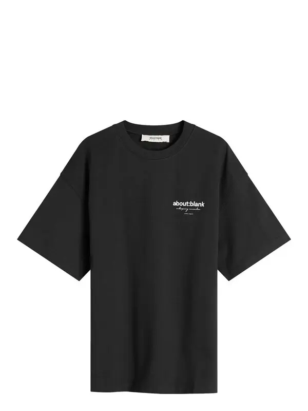 ABOUT:BLANK Reverse T-shirt - Black/ecru