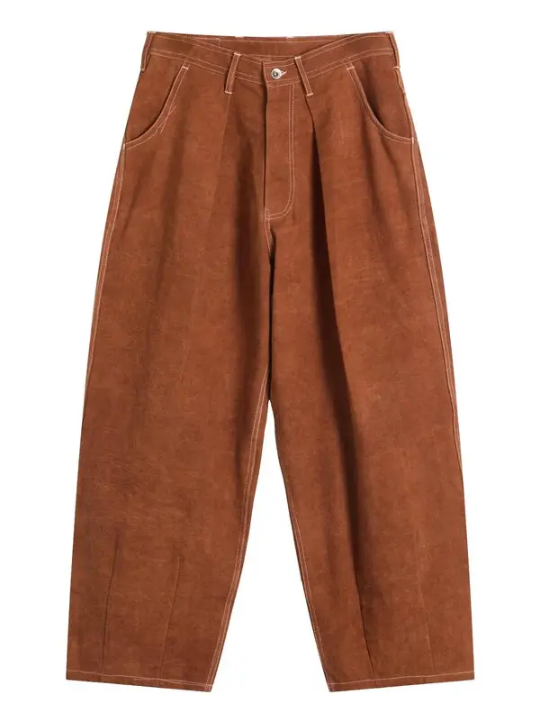 STORY MFG. Lush Pants - Brown Wonky-wear