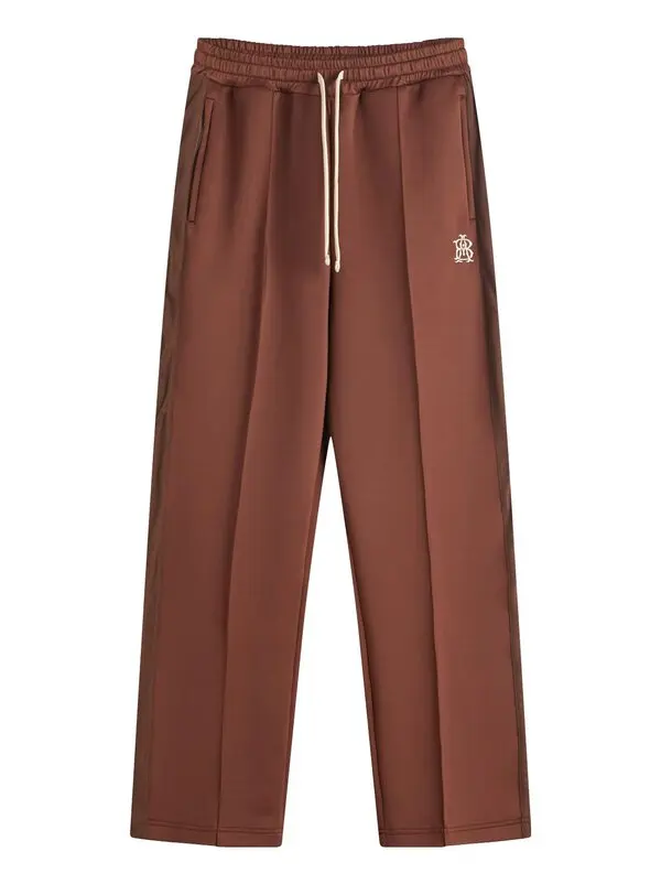 ABOUT:BLANK Monogram Trackpant - Brown/ecru