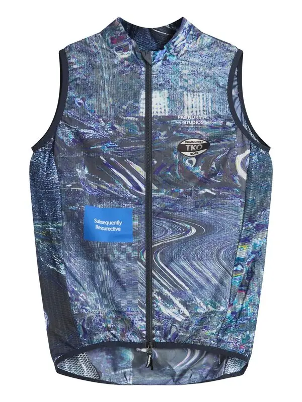 PAS NORMAL STUDIOS T.k.o. Mechanism Stow Away Gilet - Human Error Blue