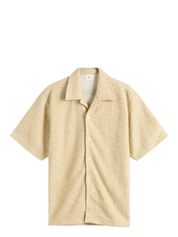Nn07 Julio Boucle Short Sleeve Shirt - White Pepper