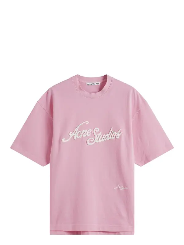 Acne Studios Tourist Logo T-shirt - Bubble Pink
