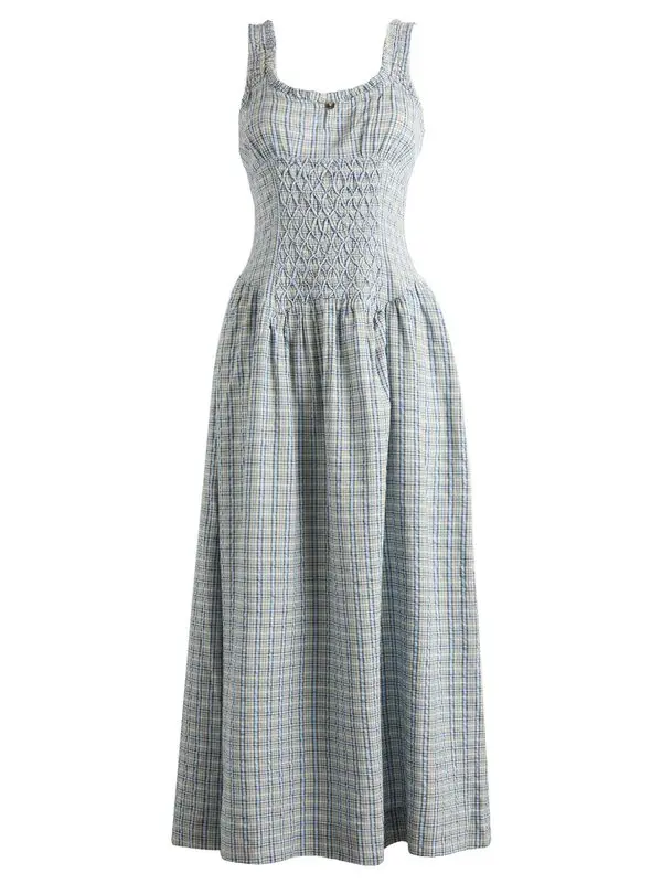 DAMSON MADDER Mallory Midi Dress - Cloudy