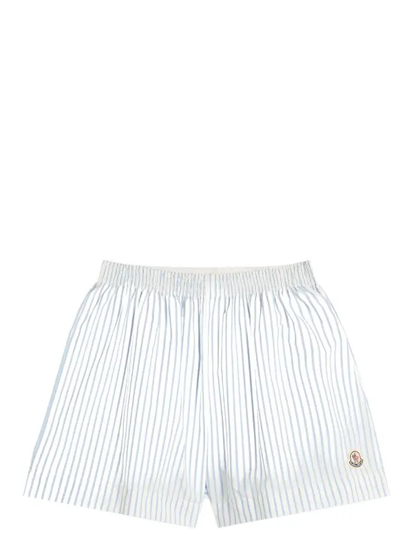 Moncler Striped Shorts - Open White