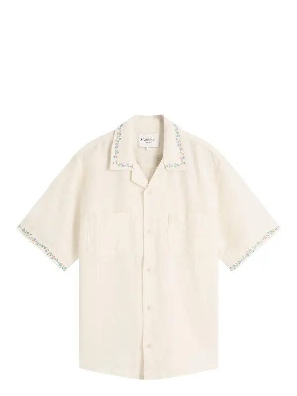 CORRIDOR Spring Bouquet Vacation Shirt - Neutrals