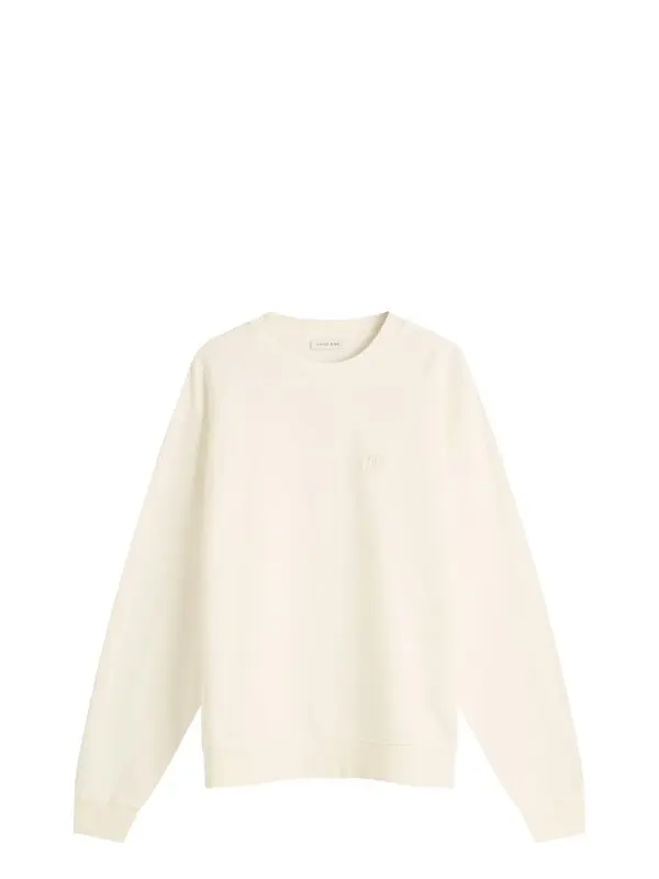 ANINE BING Miles Framed Monogram Sweatshirt - Off White