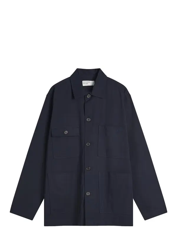 Universal Works Military Shirting Dockside Overshirt - Navy