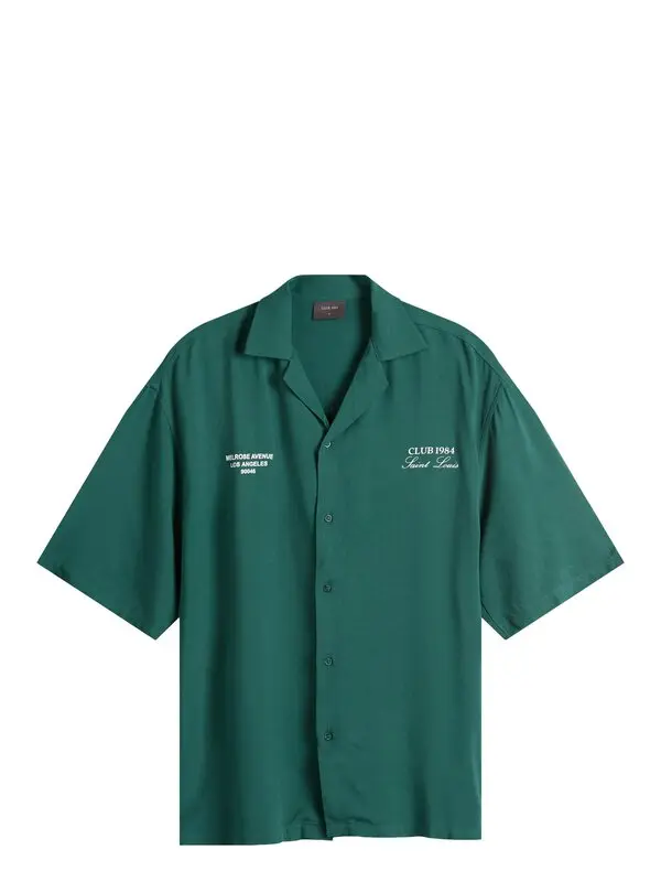 CLUB 1984 Melrose 1984 Vacation Shirt - Forest Green