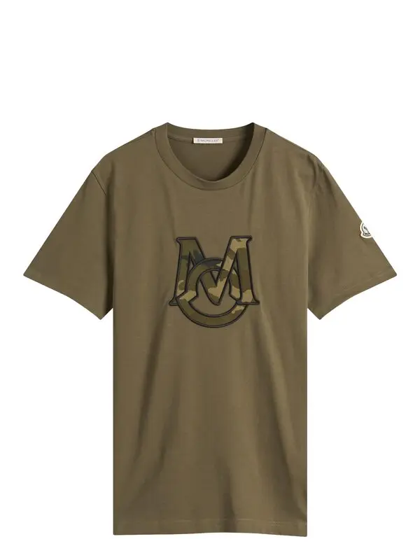 Moncler Short Sleeve Logo T-shirt - Green