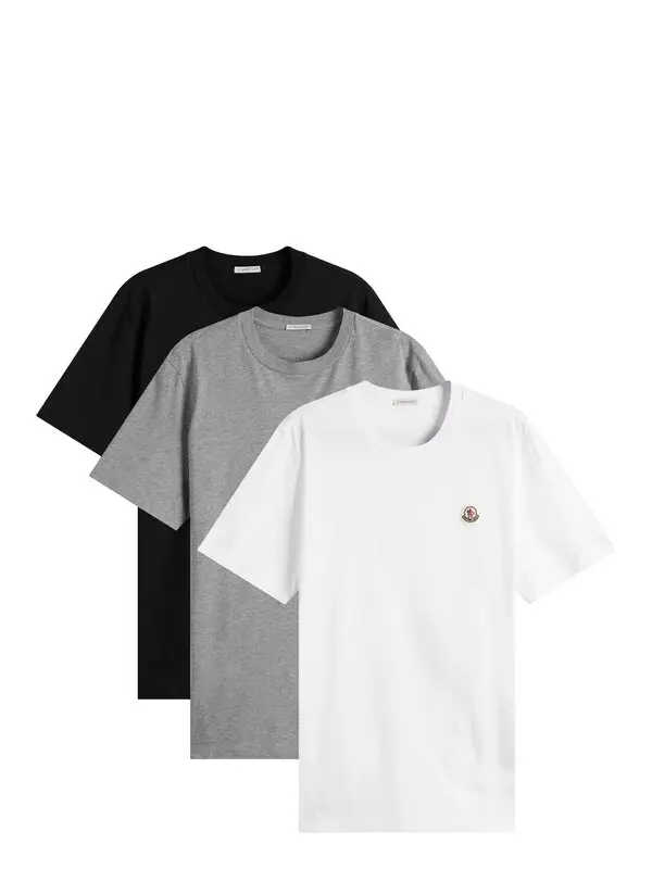 Moncler 3-pack Short Sleeve T-shirts - Multi
