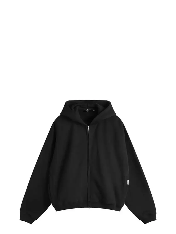 REPRESENT Initial Boxy Zip Hoodie - Black