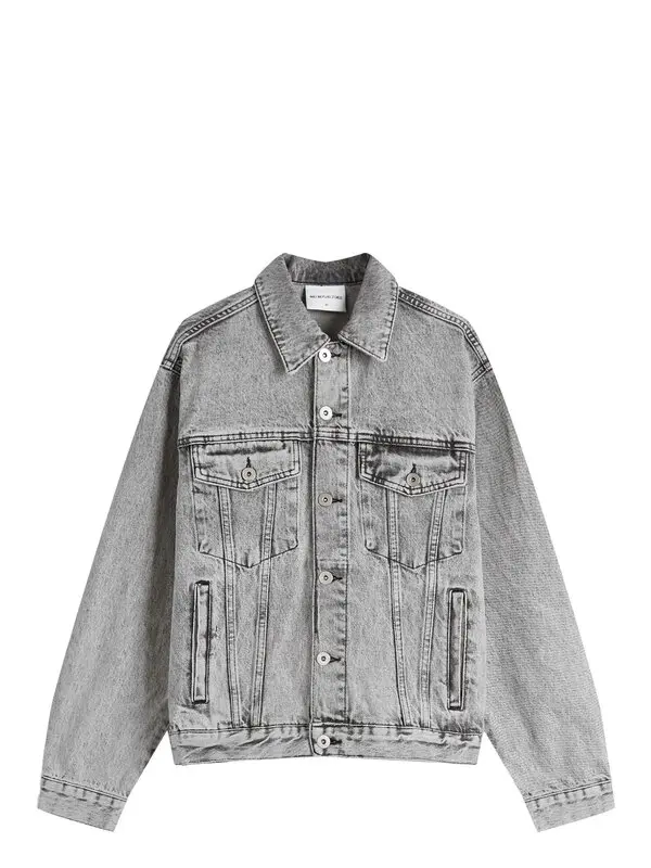 MKI MIYUKI ZOKU Denim Trucker Jacket - Washed Black