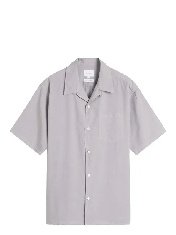 Norse Projects Carsten Cotton Tencel Shirt - Crocus Purple
