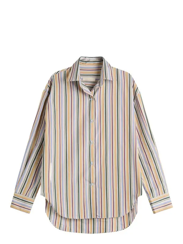 Faithfull The Brand En Vau Oversized Shirt - Sifnos Stripe