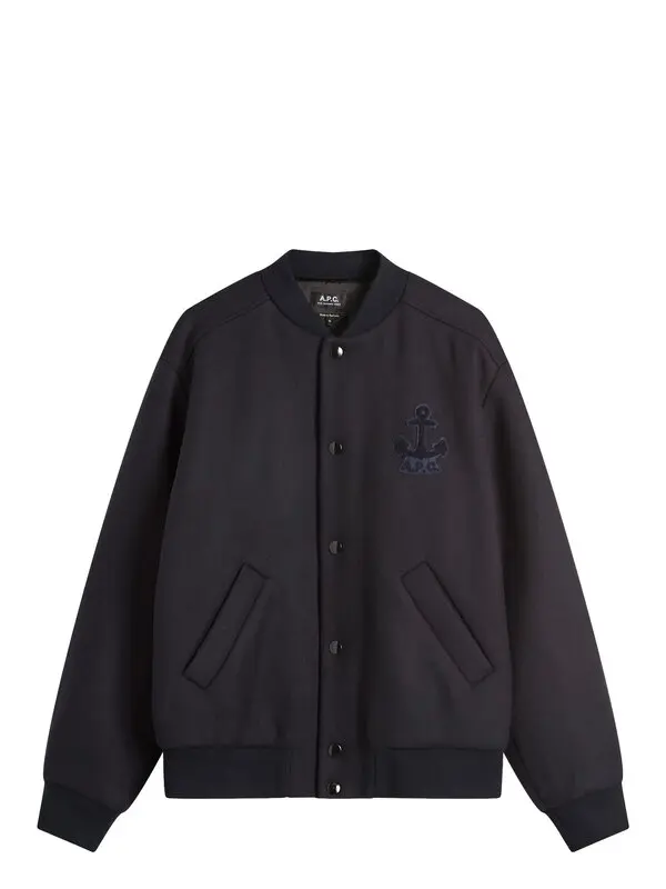 A.p.c. Micka Varsity Jacket - Dark Navy