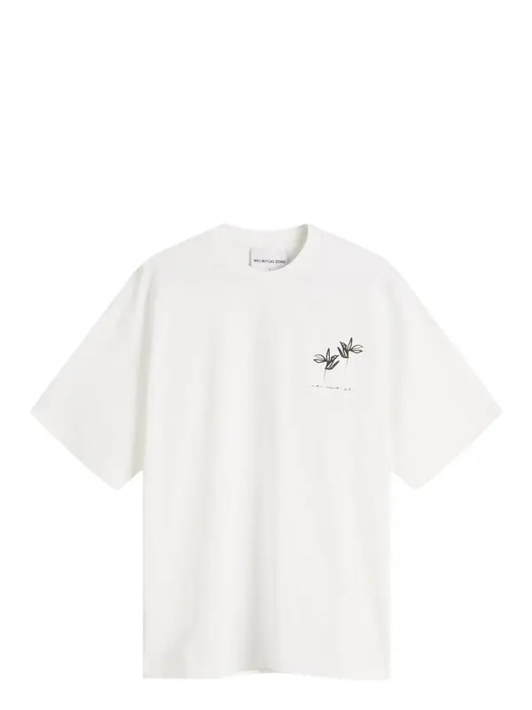 MKI MIYUKI ZOKU Ink Flower T-shirt - White