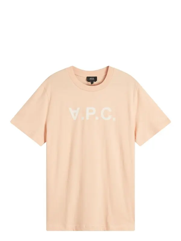 A.p.c. Vpc Logo T-shirt - Peach/white
