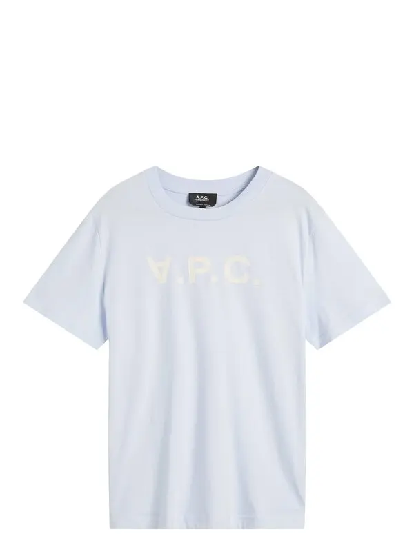 A.p.c. Vpc Logo T-shirt - Sky Blue/white