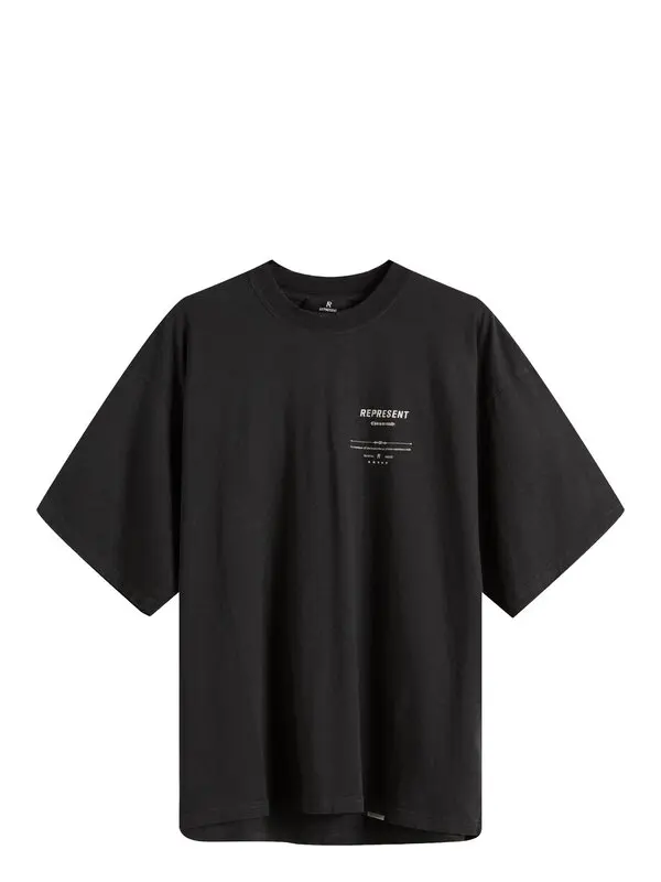 REPRESENT Revere Manor T-shirt - Stained Black