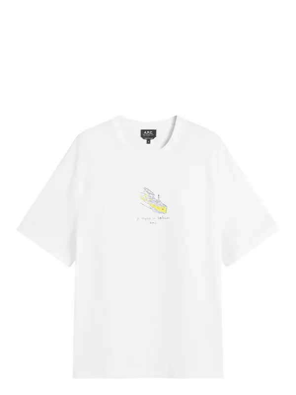 A.p.c. Jack Voyage Print T-shirt - White