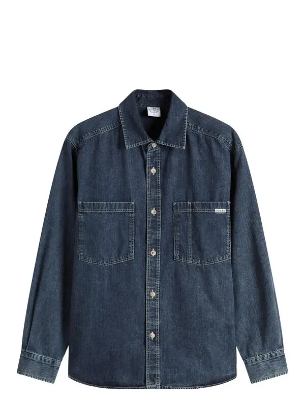 POLAR SKATE CO. Mike Denim Shirt - Washed Blue