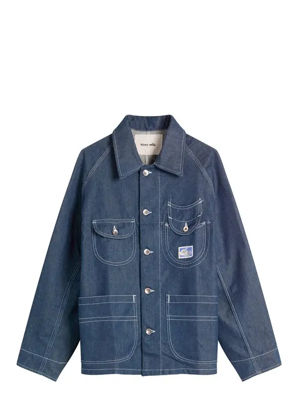 STORY MFG. Circuit Jacket - Dark Denim Wonky Wear