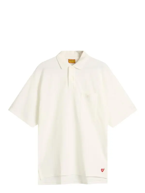 HUMAN MADE Heart Polo Shirt - White