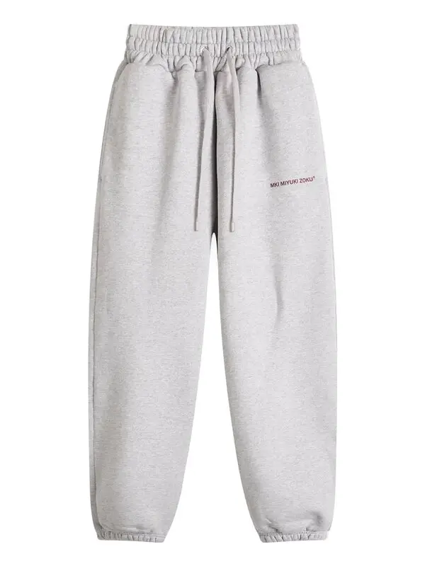 MKI MIYUKI ZOKU Uniform Joggers - Grey/burgundy