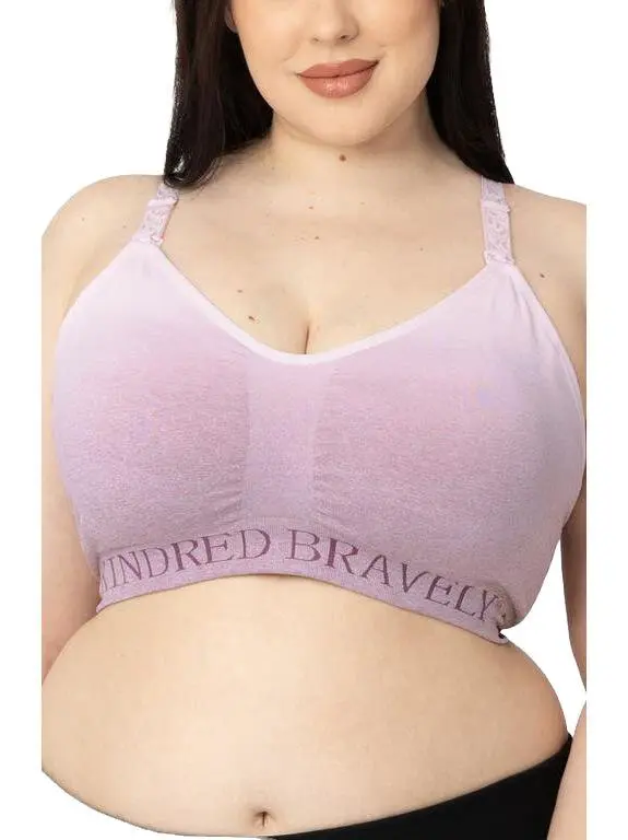 KINDRED BRAVELY Busty Sublime Hands-free Pumping & Nursing Sports Brasizing Available In E-i Cup - Ombre Purple