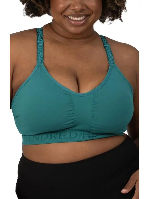 KINDRED BRAVELY Busty Sublime Hands-free Pumping & Nursing Sports Brasizing Available In E-i Cup - Teal
