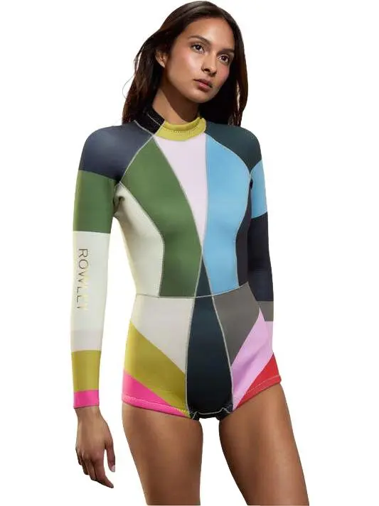 Cynthia Rowley Colorblock Wetsuit - Dark Multi