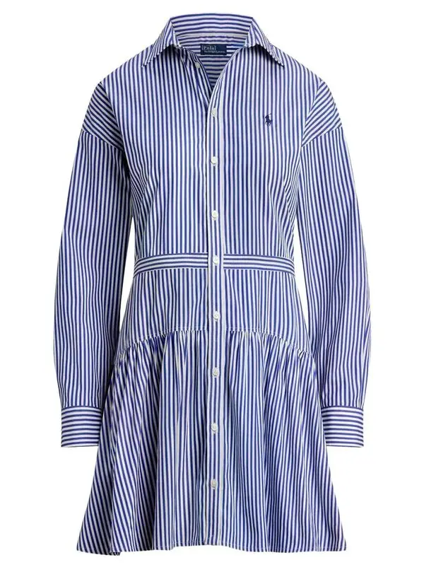 Polo Ralph Lauren Striped Shirt Dress - Blue