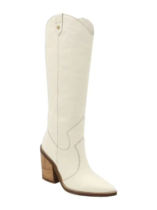 STIVALI NEW YORK Macao Western Knee-high Boots - Ivory