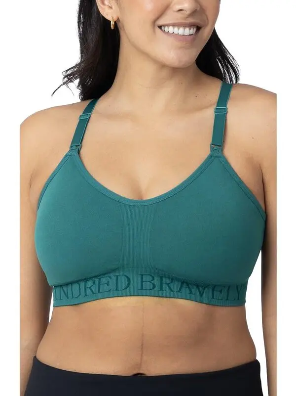 KINDRED BRAVELY Sublime Hands-free Pumping & Nursing Sports Brasizing Available In B-d Cup - Teal