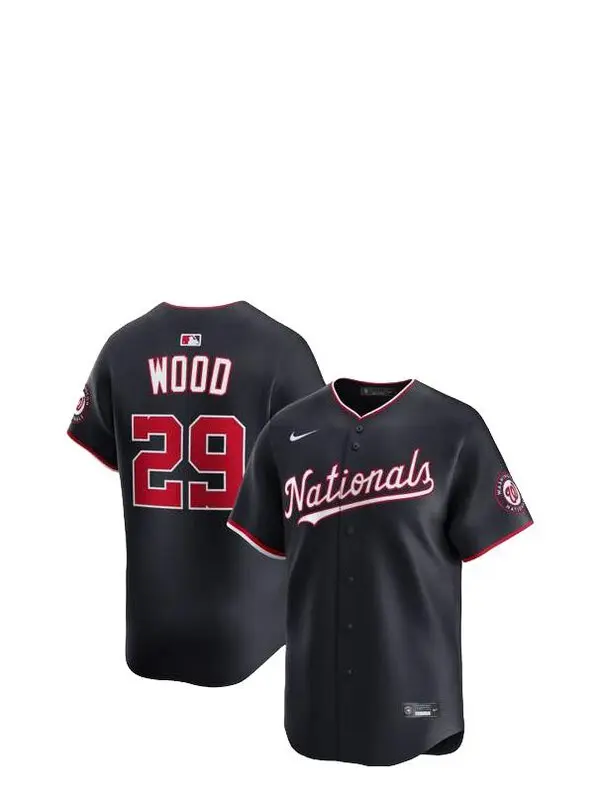 Nike James Wood Washington Nationals Alternate Limited Jersey - Navy