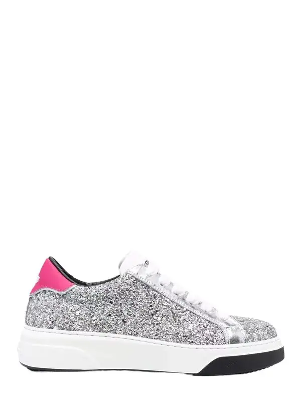 Dsquared2 Glitter Low-top Sneakers - Silver