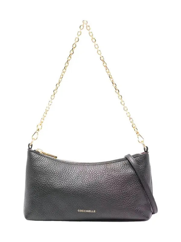 COCCINELLE Aura Tote Bag With Chain Strap - Black