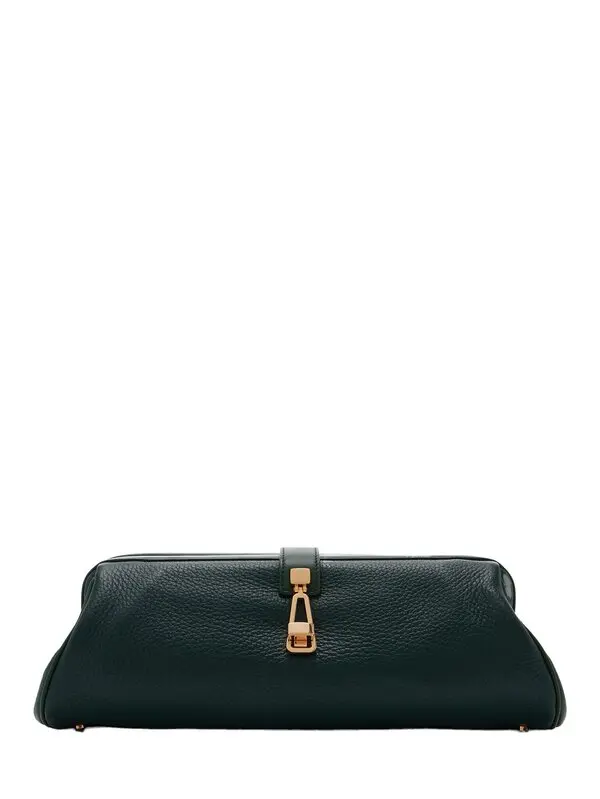 Gabriela Hearst Paola Leather Baguette - Dark Green