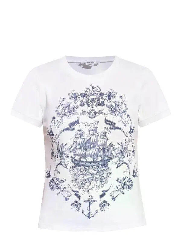 Alexander McQueen Graphic-print T-shirt - White