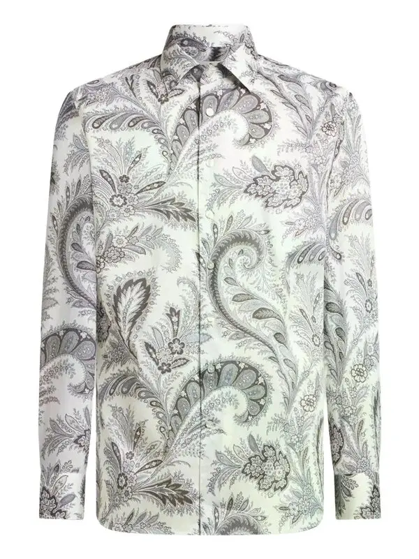 Etro Paisley-print Shirt - Grey