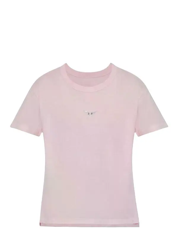 Zadig&Voltaire Embroidered Logo T-shirt - Pink