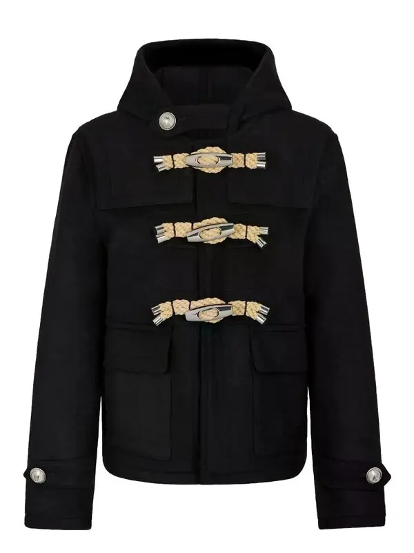 Rabanne Toggle-fastening Hooded Jacket - Black