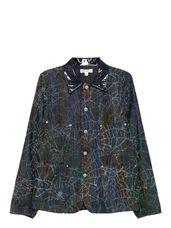 MASU Printed Jacket - Blue