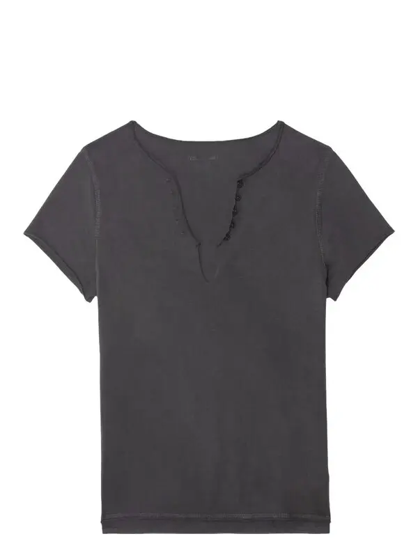 Zadig&Voltaire V-neck T-shirt - Brown