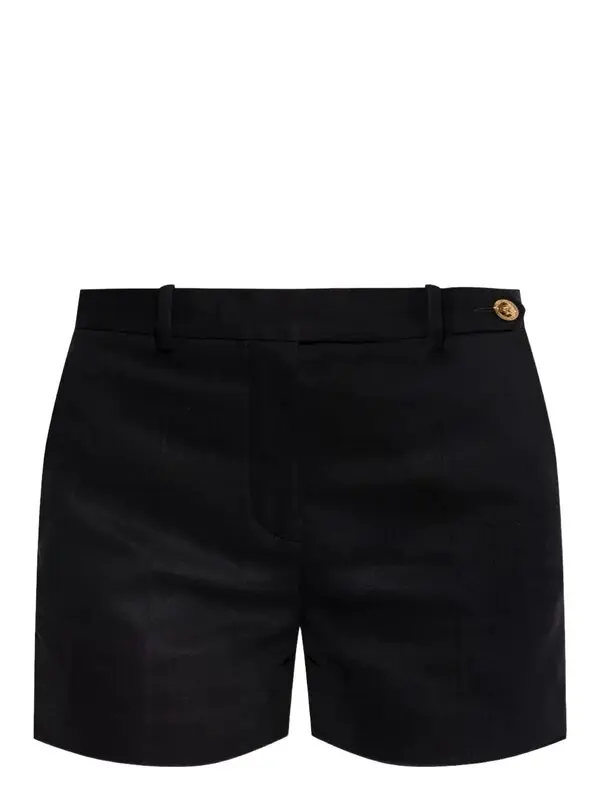 Versace Cotton Tailored Shorts - Black