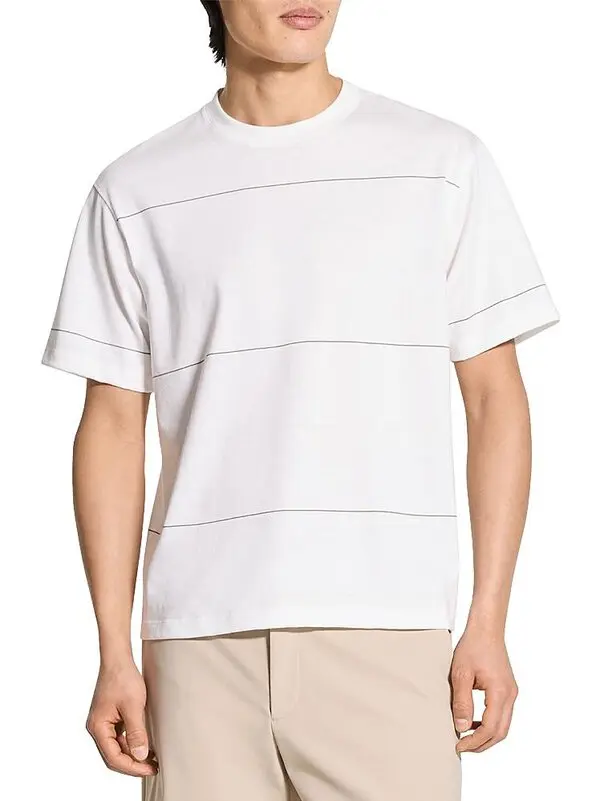 Theory Relaxed Tee - White Multi